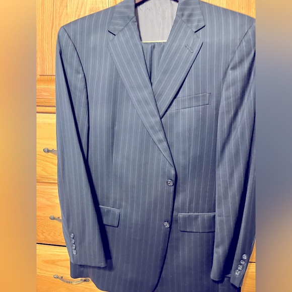 Hart Schaffner Marx | Suits & Blazers | Hsm Mens Suit Navy Blue ...